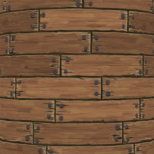 ArtStation - Stylized Wooden Plank