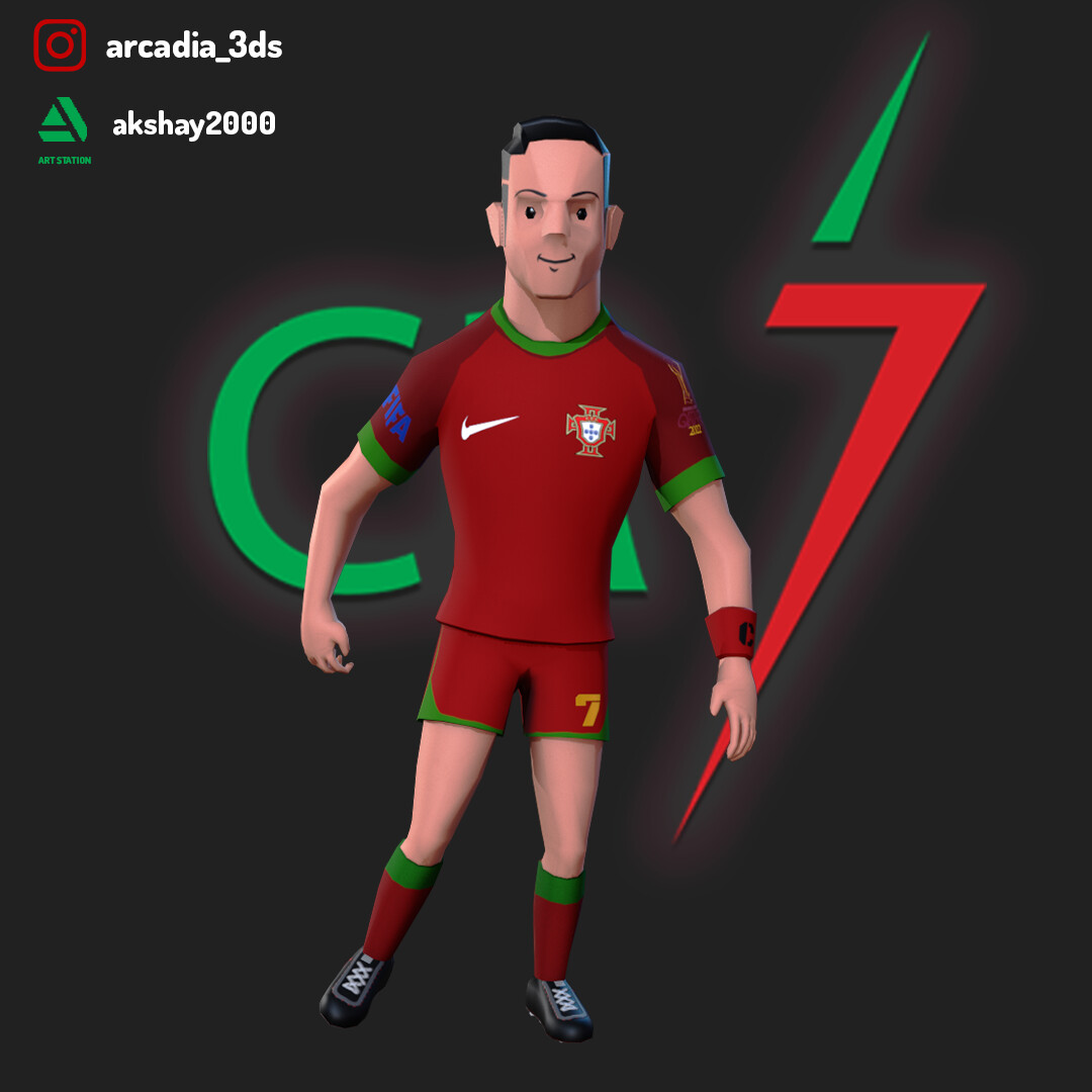 ArtStation - Ronaldo Lowpoly Model