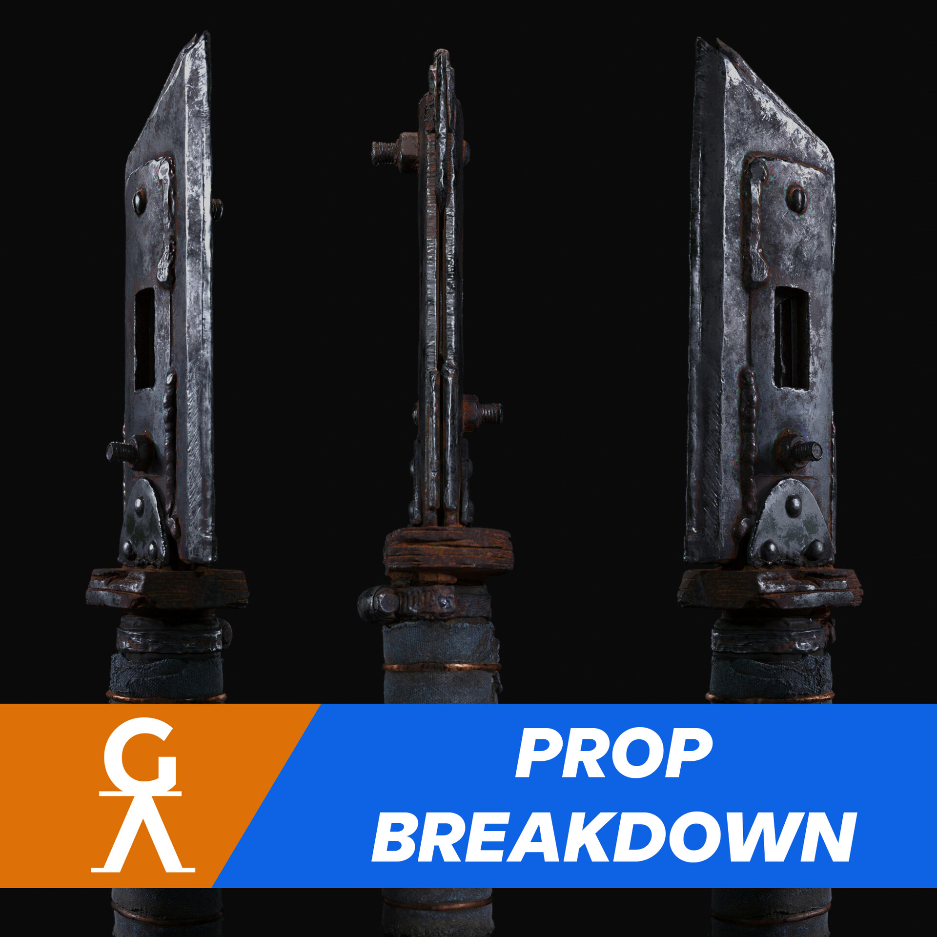 ArtStation - Post Apocalyptic Dagger - Prop Breakdown – Shashank Sharma