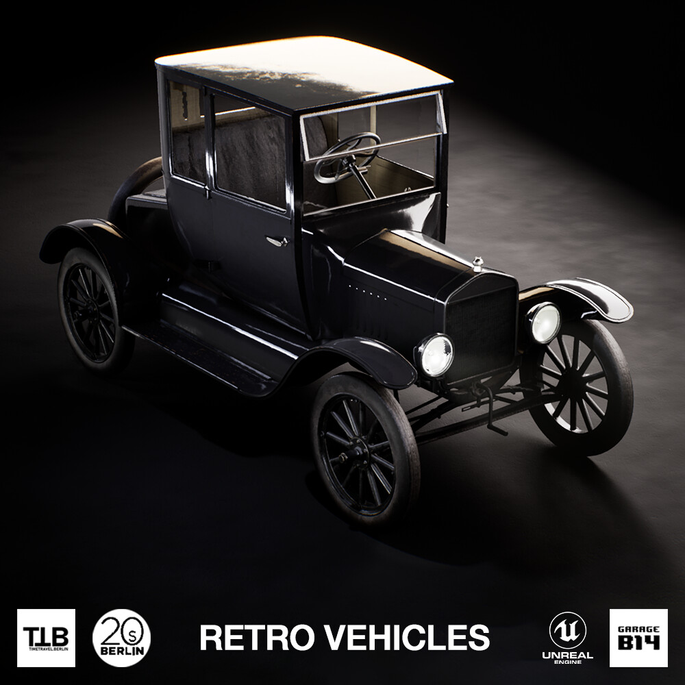 ArtStation - Ford Model T Coupe 1908-1927