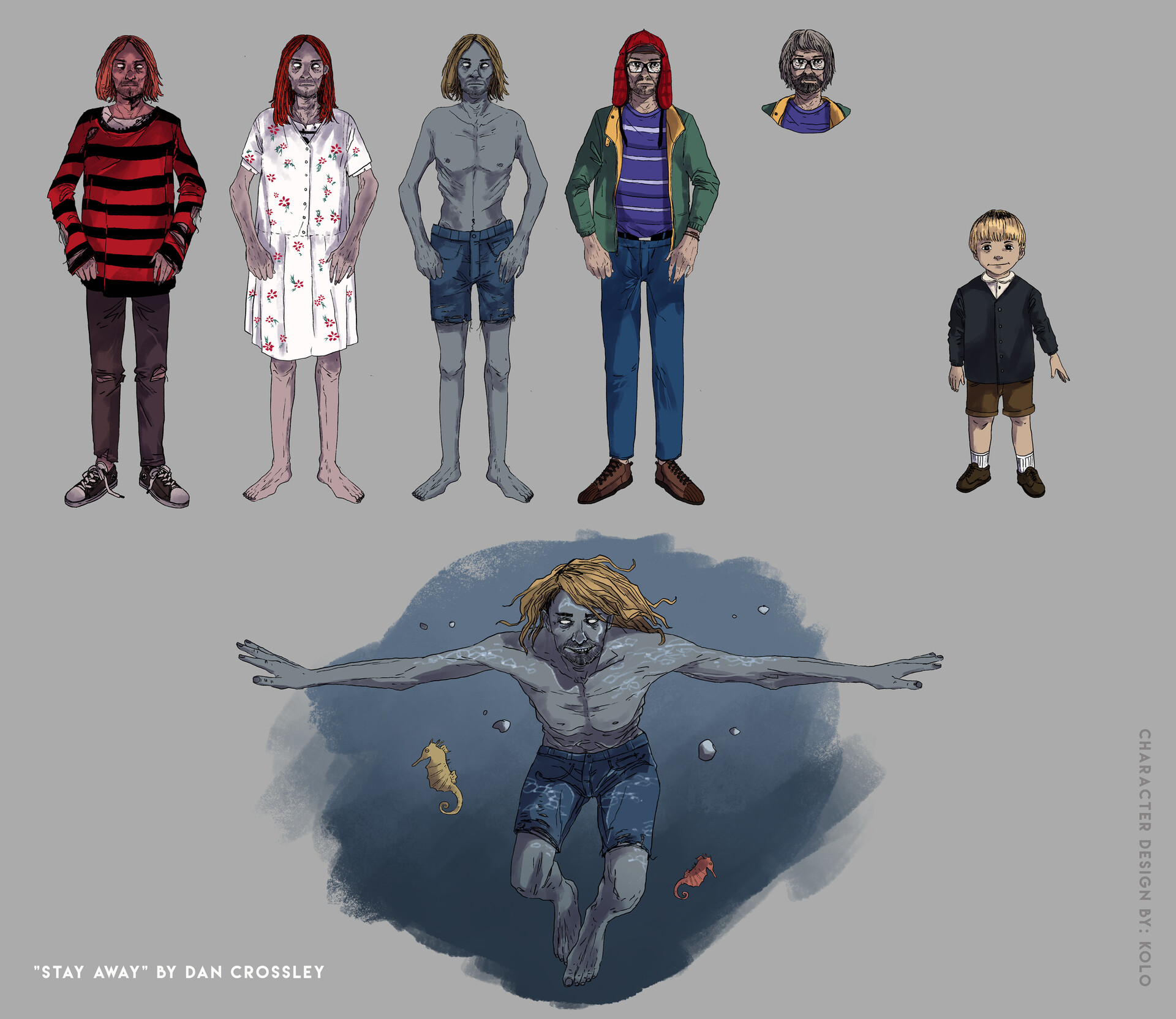 ArtStation - Stay Away - Character Sheets