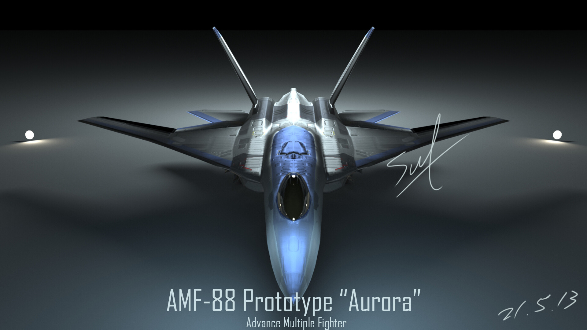 ArtStation - Next Generation Fighter AMF-88 Render by V-Ray 5