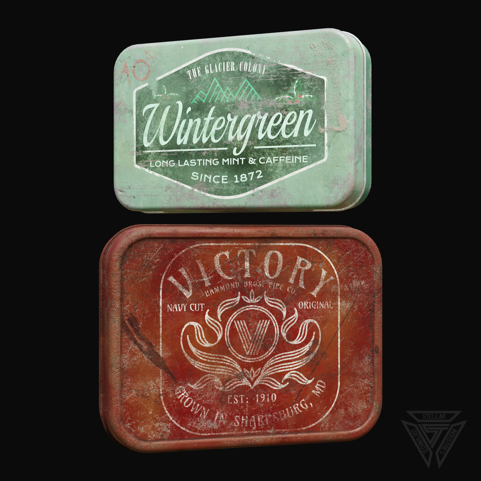ArtStation - Vintage Cans