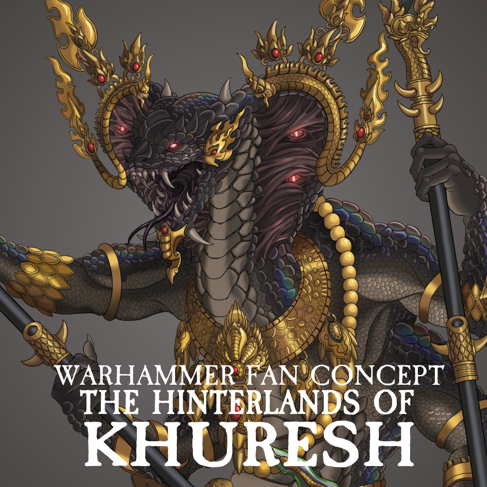 ArtStation - Warhammer Khuresh concept art: Pannaga Kobra Ssamdek