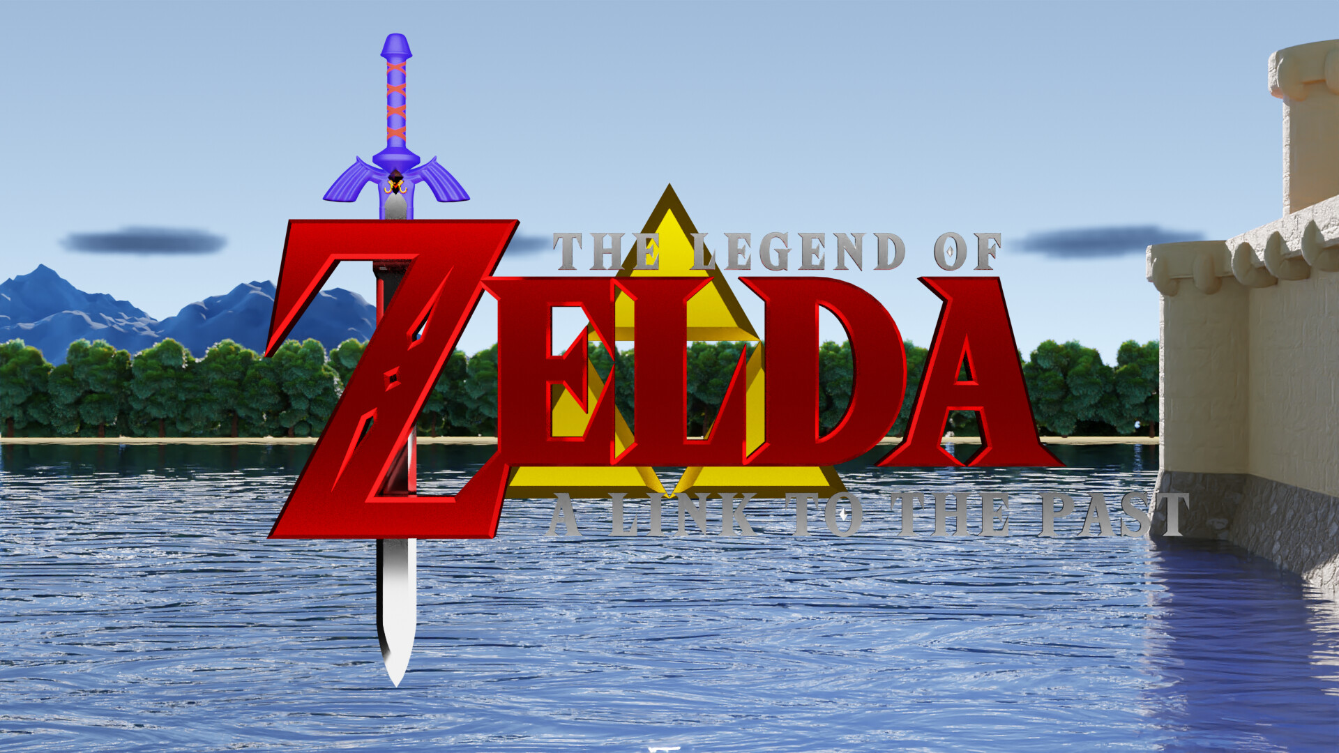 ArtStation - A Link to the Past (Title Screen fan upgrade)