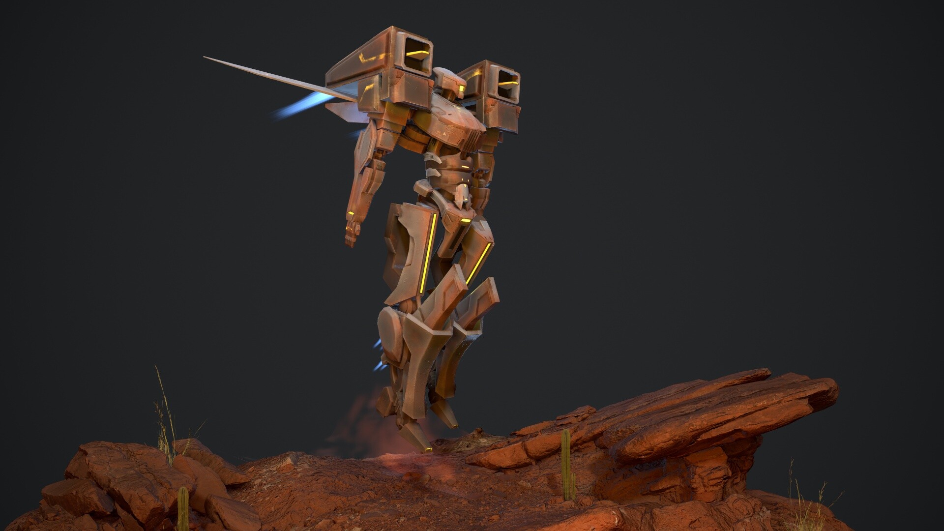 ArtStation - Flying mech