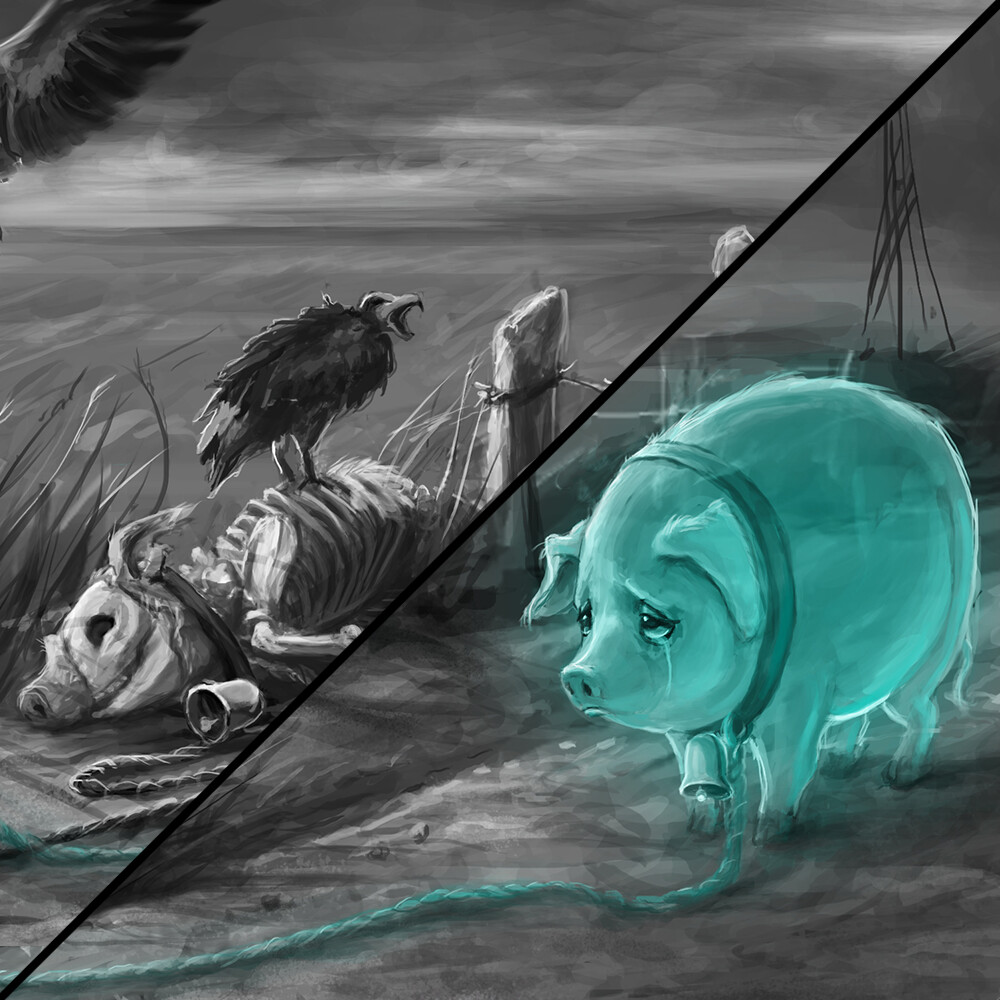 ArtStation - Blue Pig