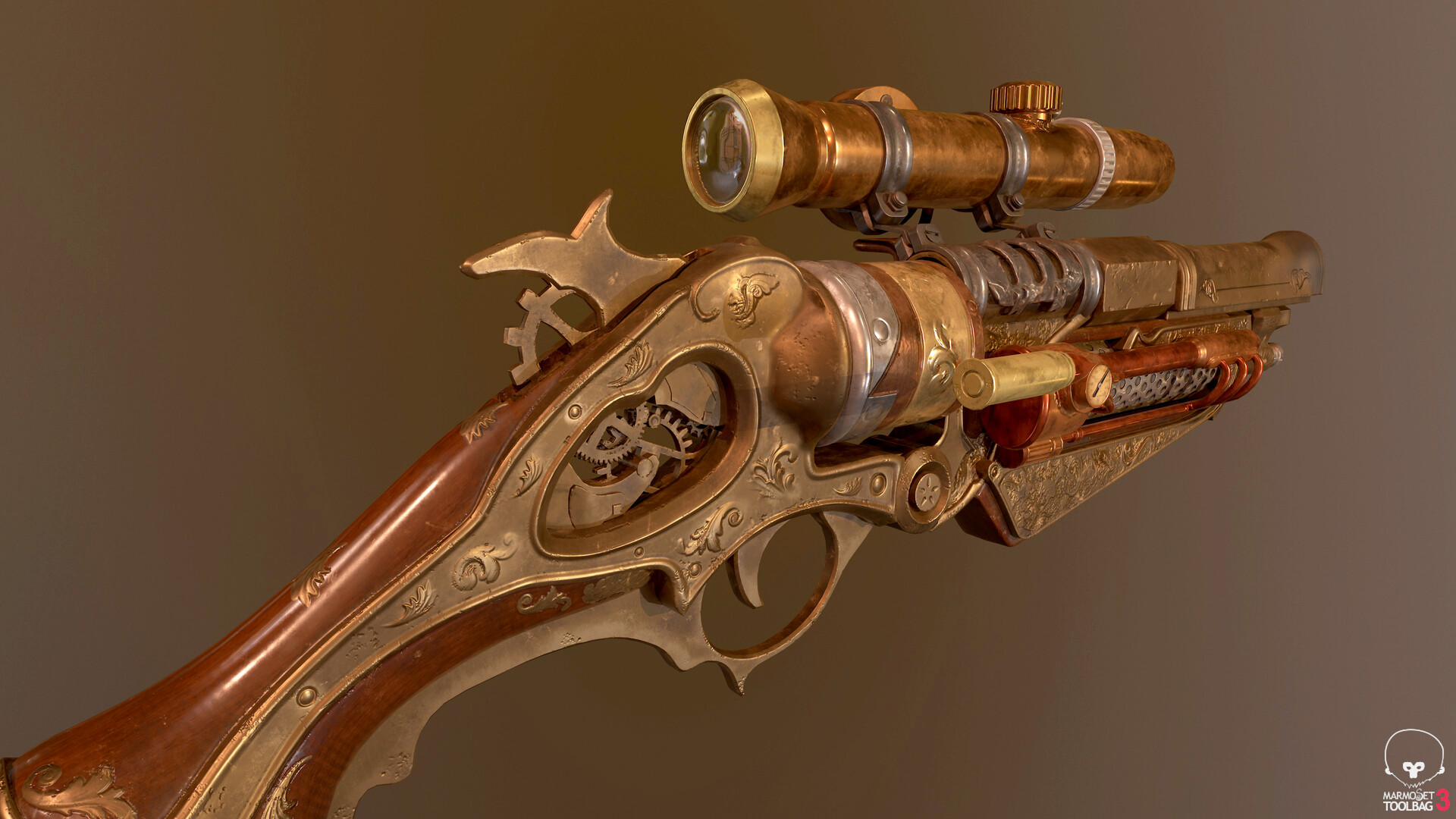 ArtStation - Steam_Punk_Gun