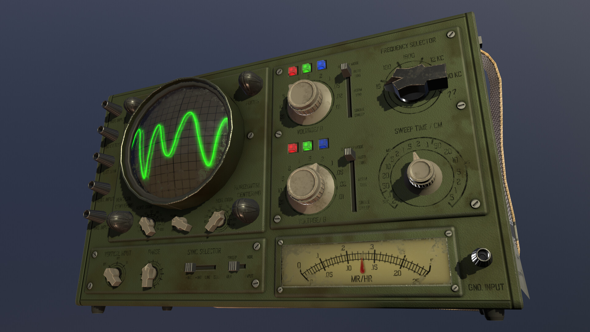 ArtStation - WW2 Inspired Oscilloscope - Any Kong Out There?