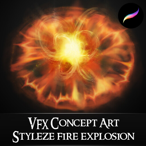 ArtStation - Stylized fire explosion VFX Concept