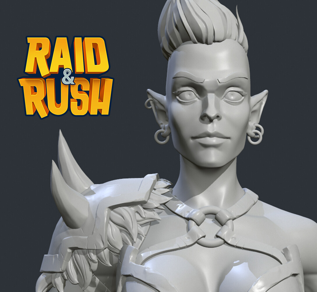 ArtStation - Fire Orc Modeling "Raid & Rush"
