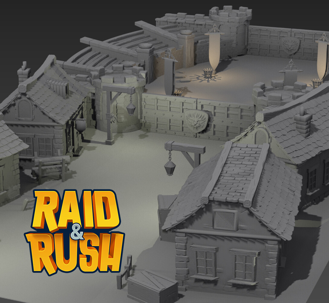 ArtStation - Location modeling for "Raid & Rush"