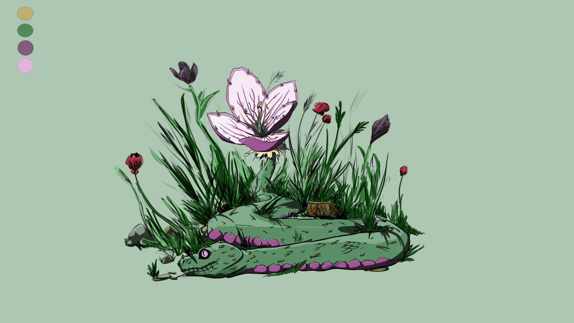 ArtStation - Flower Snake