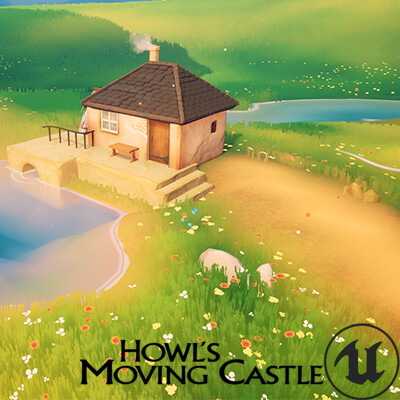 ArtStation - Howl's Moving Castle - Stylized Secret Garden UE4