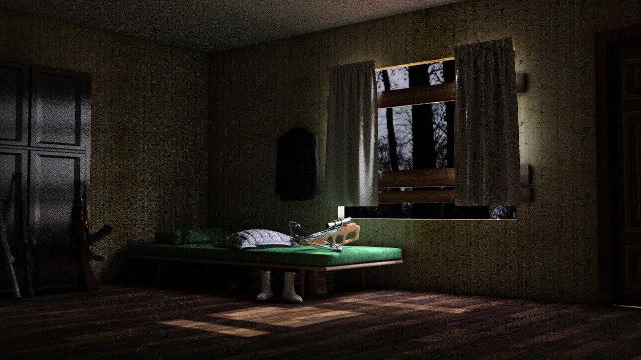 ArtStation - 3D room created from reference.