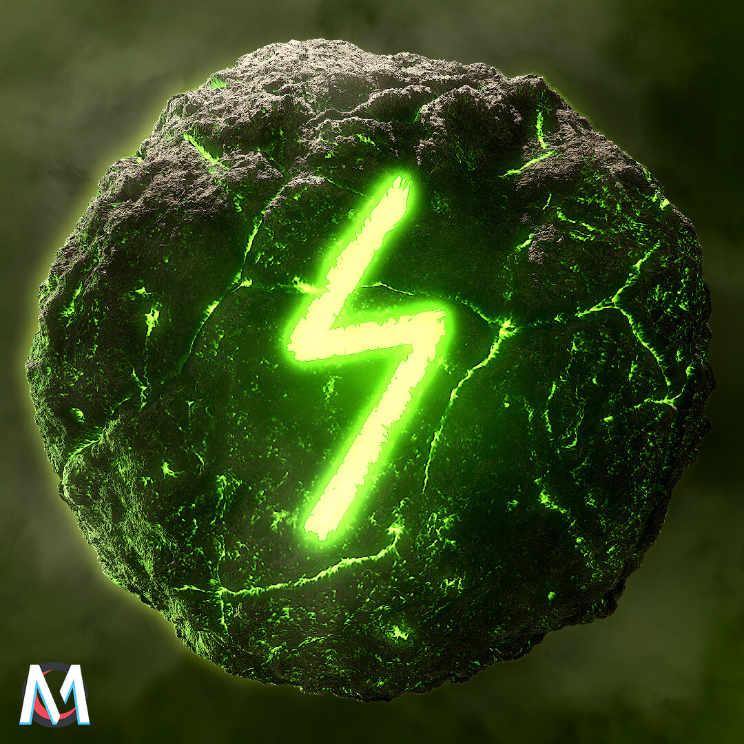 ArtStation - Poison Rune Stone