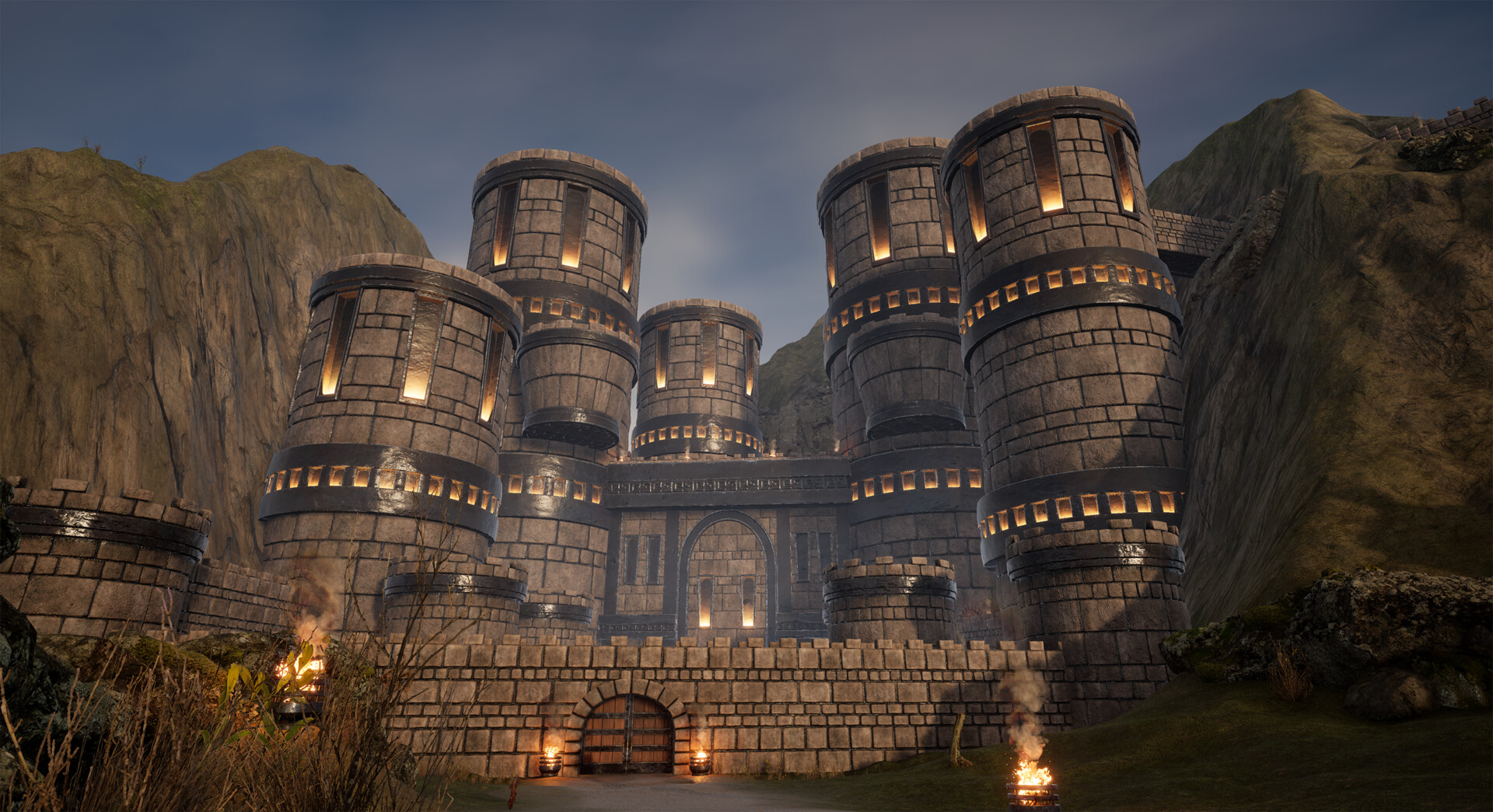 ArtStation - Towers in the Hills