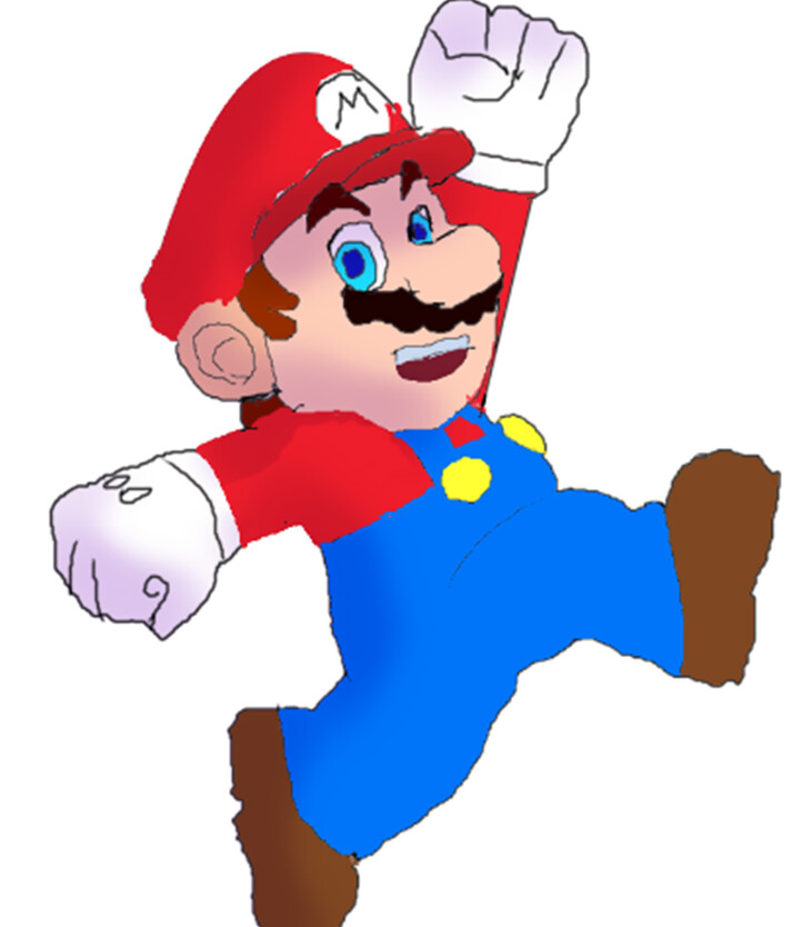 ArtStation - Super Mario Digital Drawing
