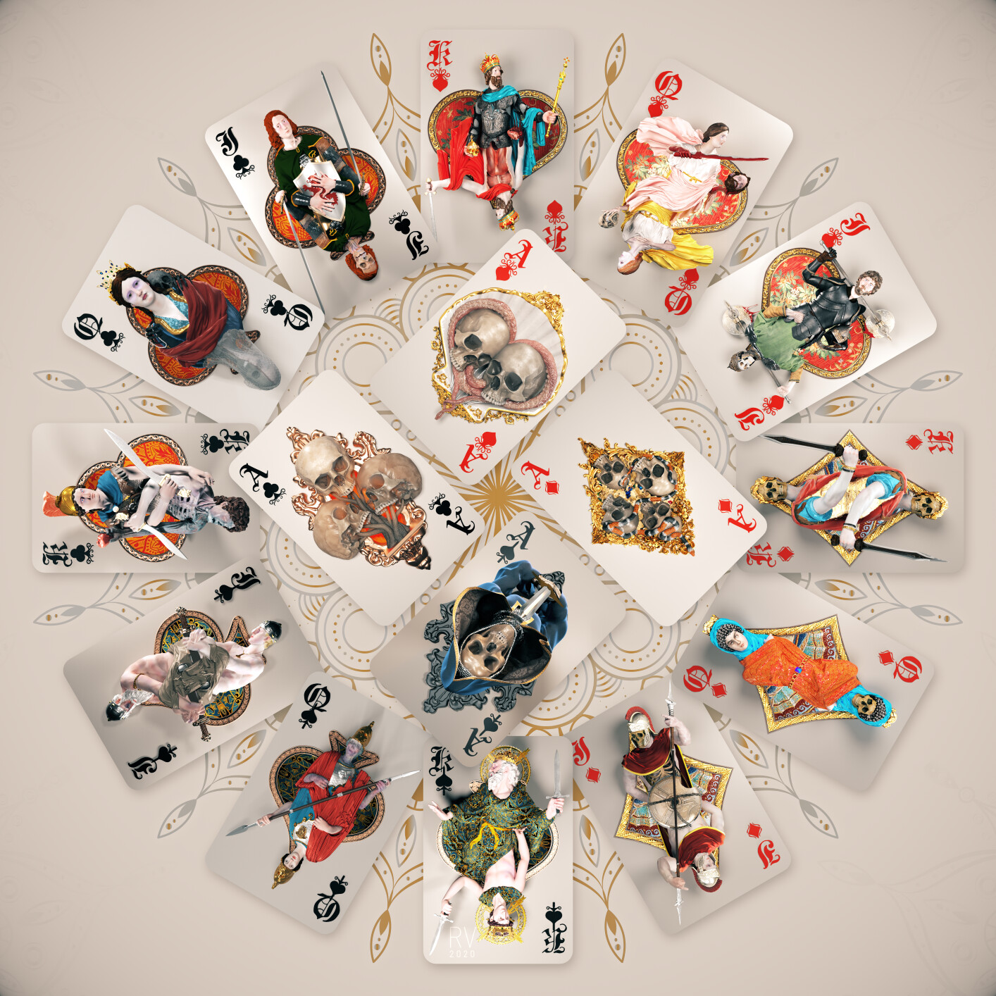 ArtStation - Skullptures Deck of Cards