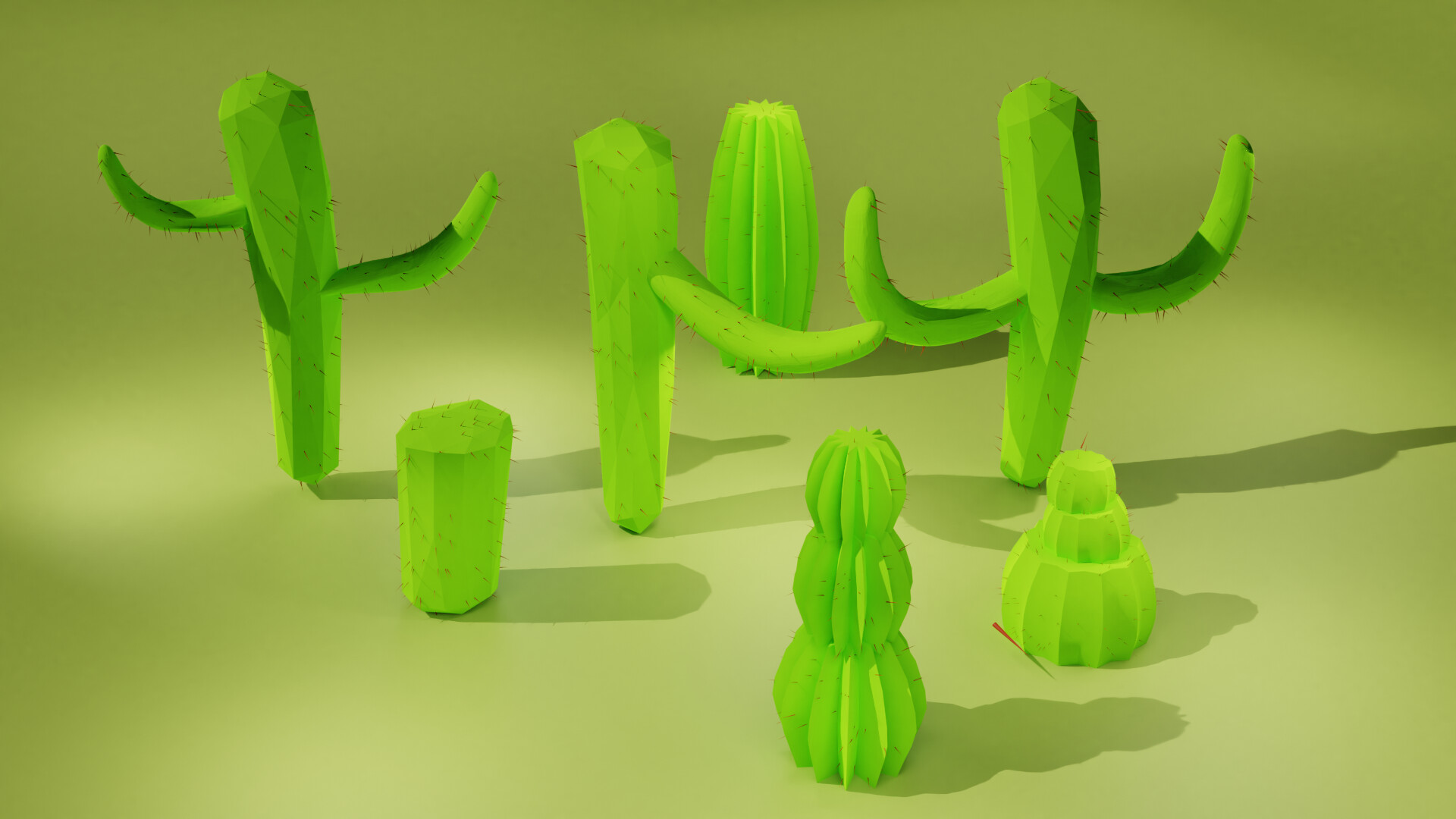 ArtStation - Stylized Cactus | Desert Prop