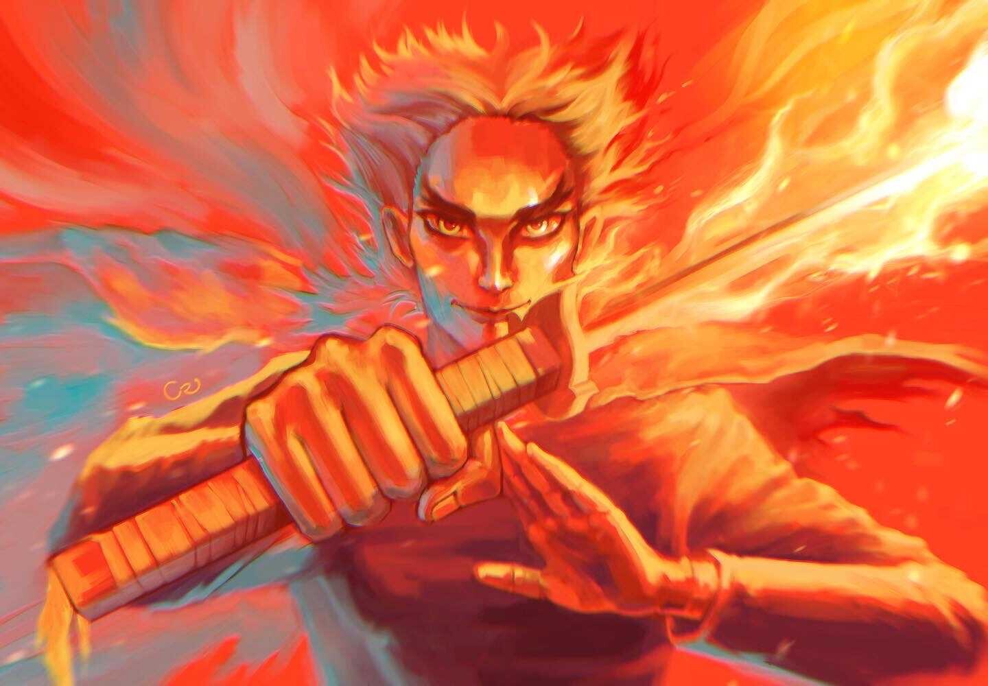 ArtStation - Rengoku Kyojuro