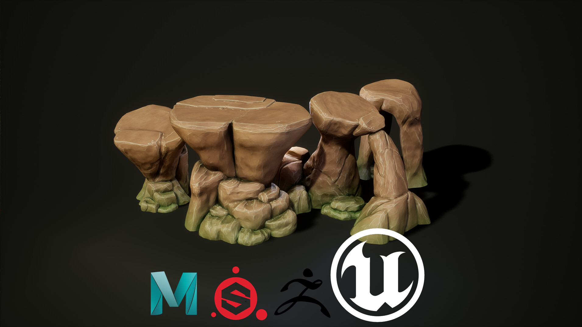 ArtStation - Stylized Rock Platforms
