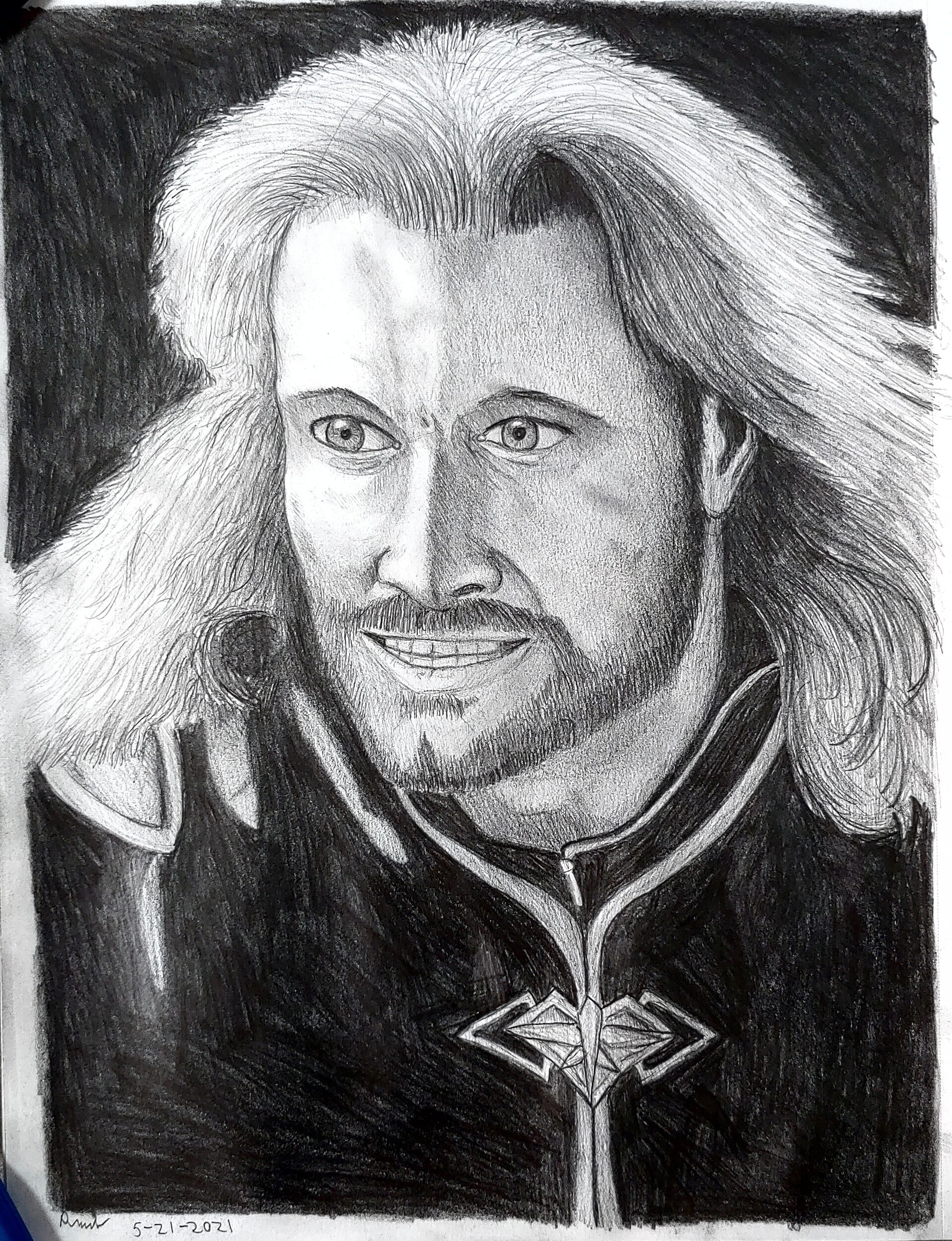 ArtStation - Aragorn (Portrait Drawing)