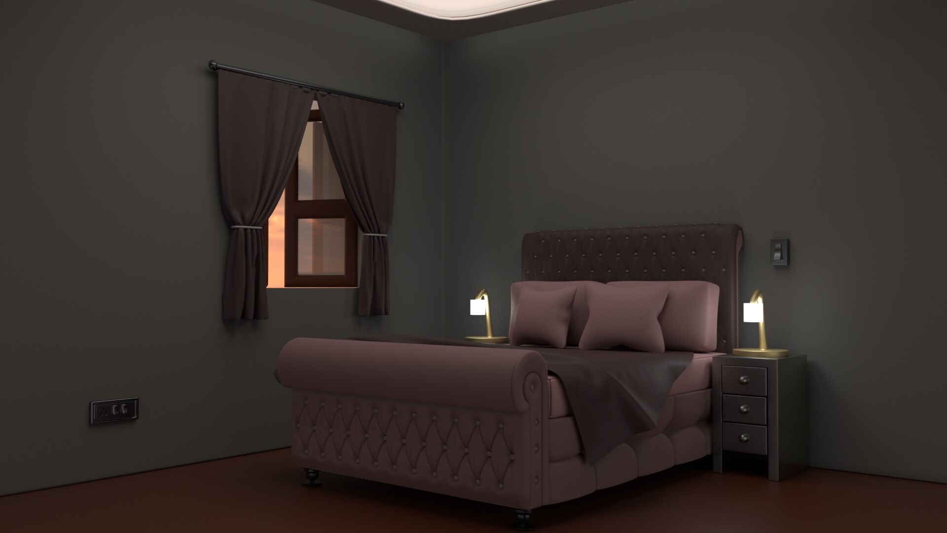 ArtStation - MAYA modeling interior design with Lighting