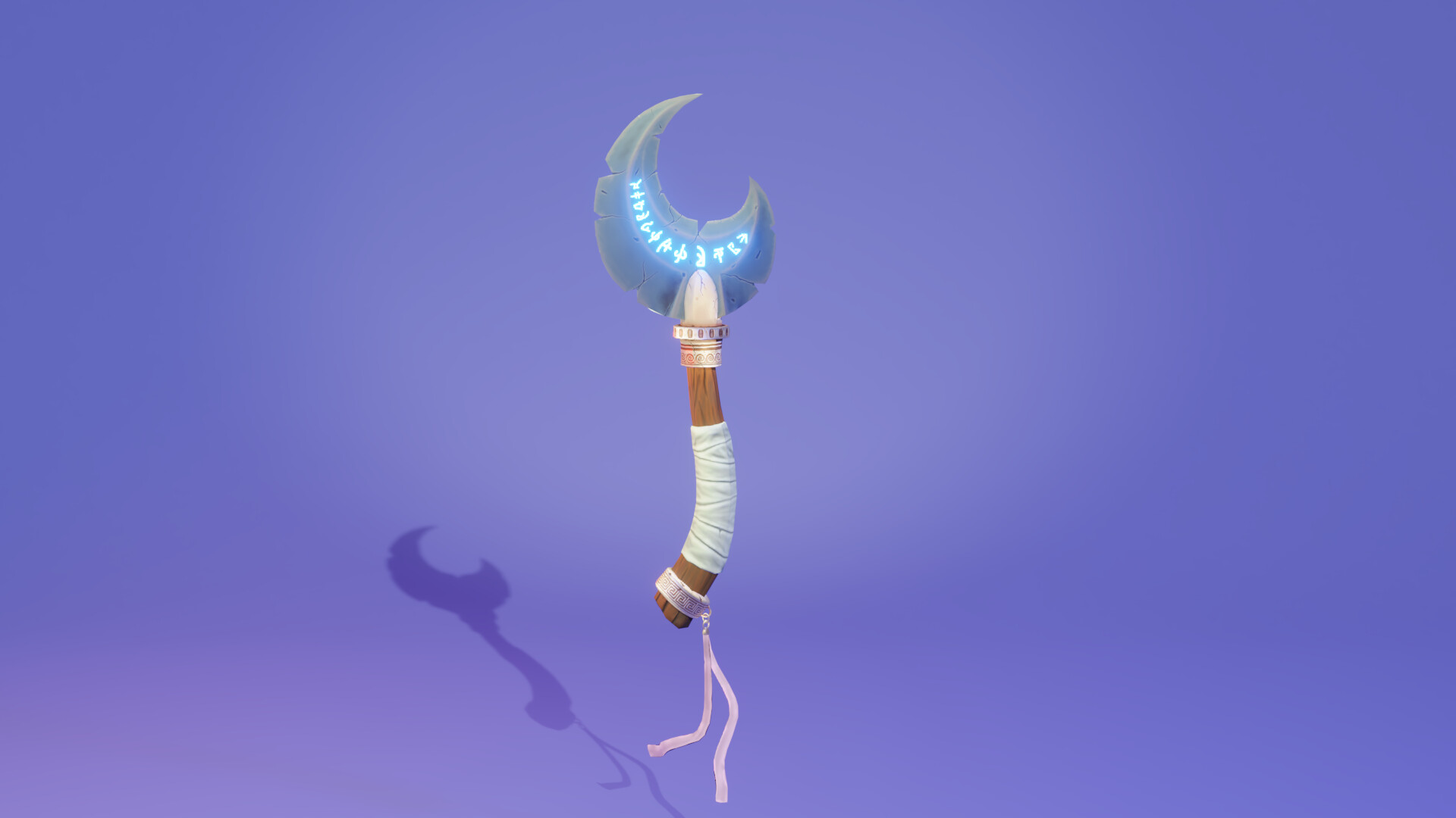 ArtStation - Ritual fantasy stylized curved axe