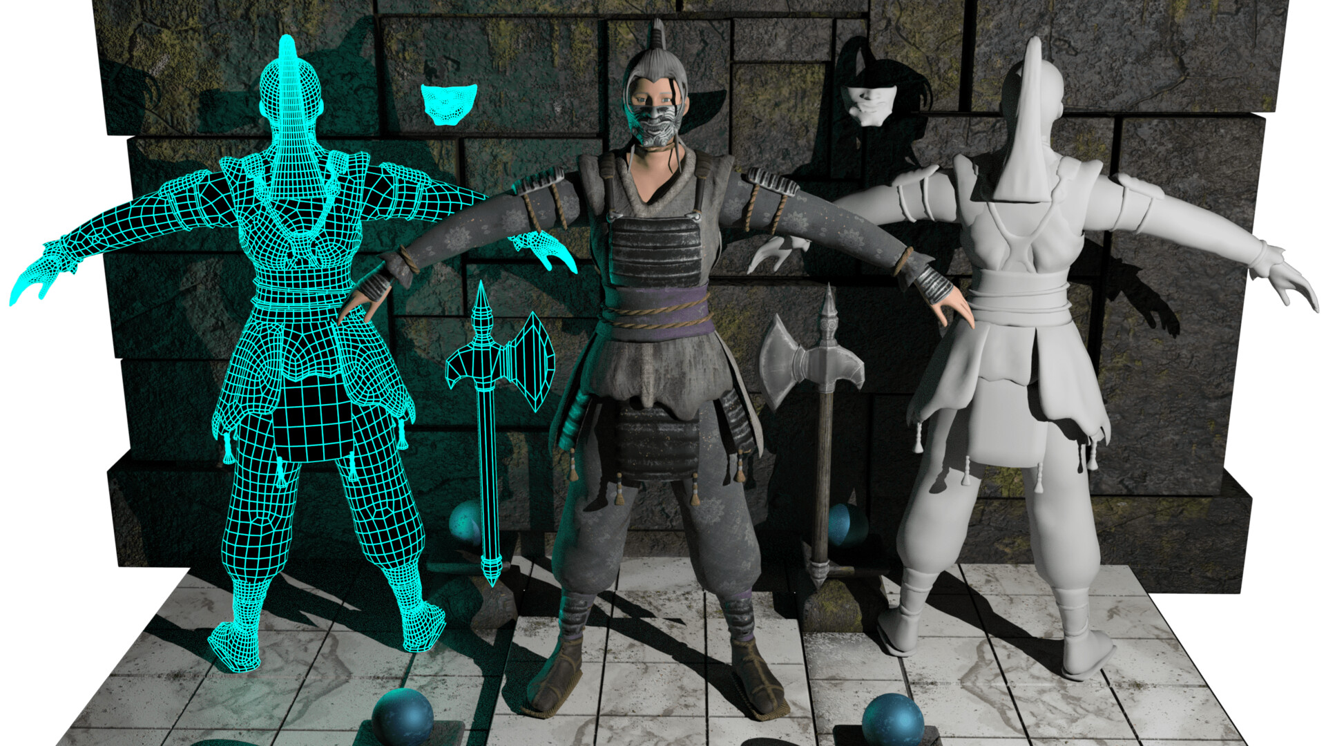 ArtStation - Woman Samurai (For Honor - inspiration)