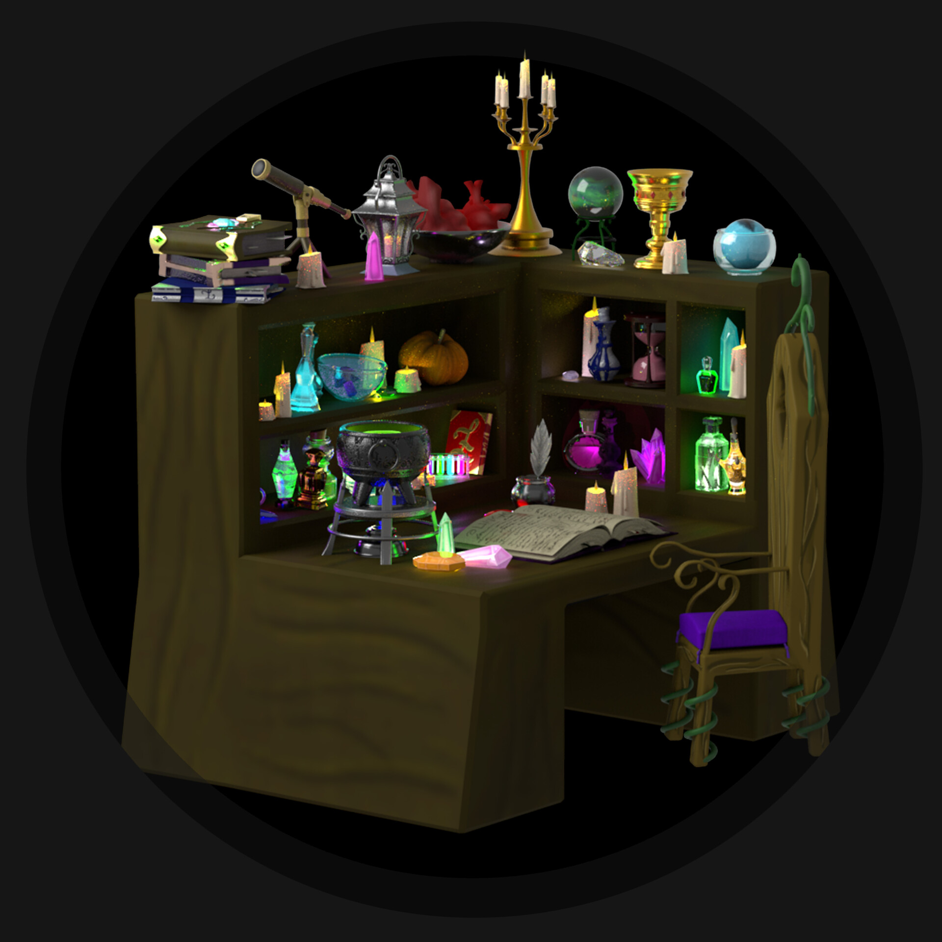 ArtStation - The Witches Lair