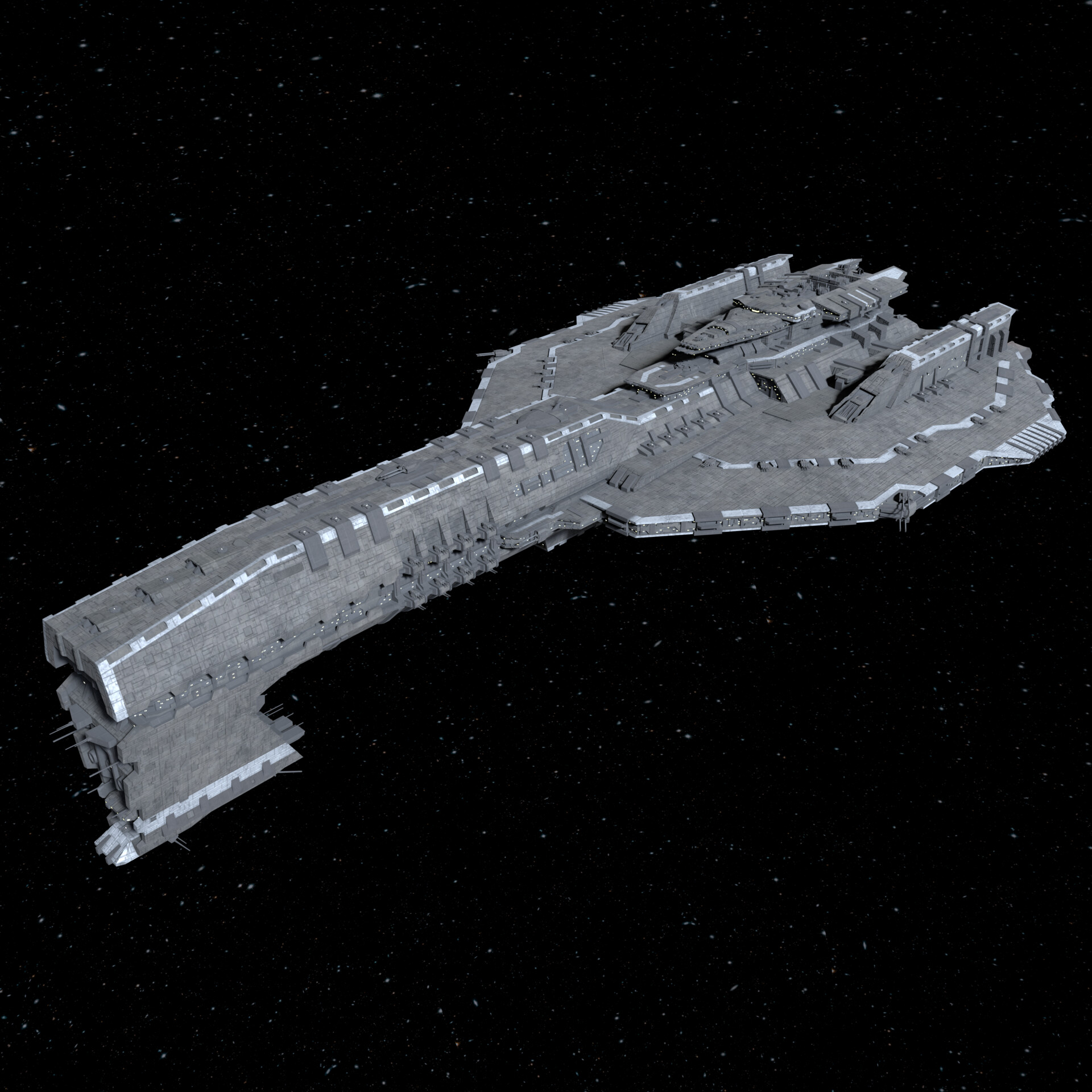 ArtStation - Keldabe Class Battleship