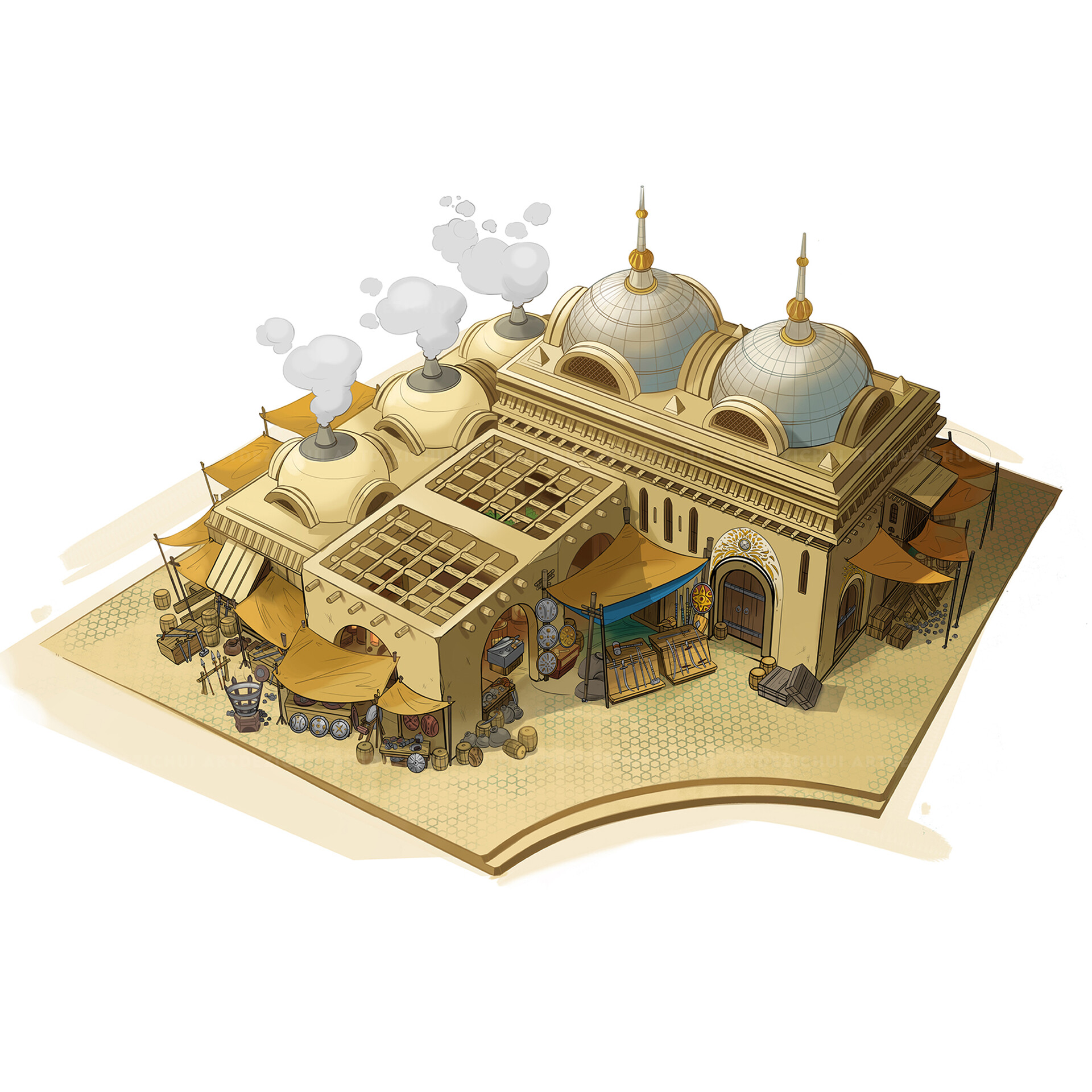 Dezi chui - Environment Concept Art Practice 1