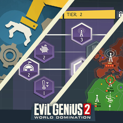 ArtStation - Evil Genius 2 - UI & Graphics