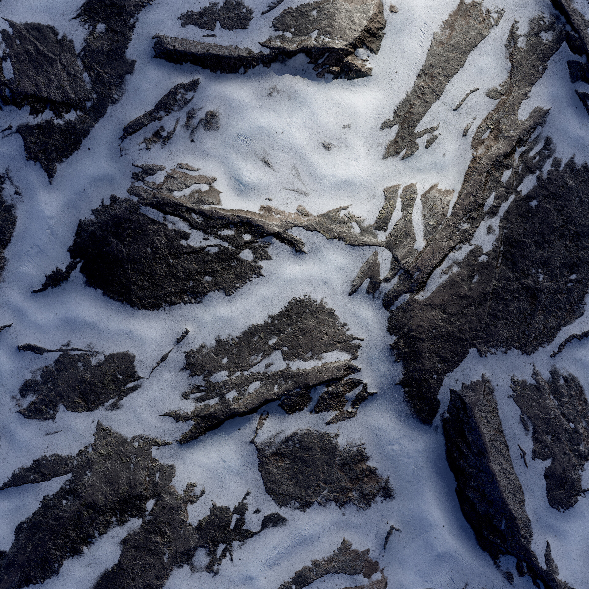 ArtStation - Snowy Cliff