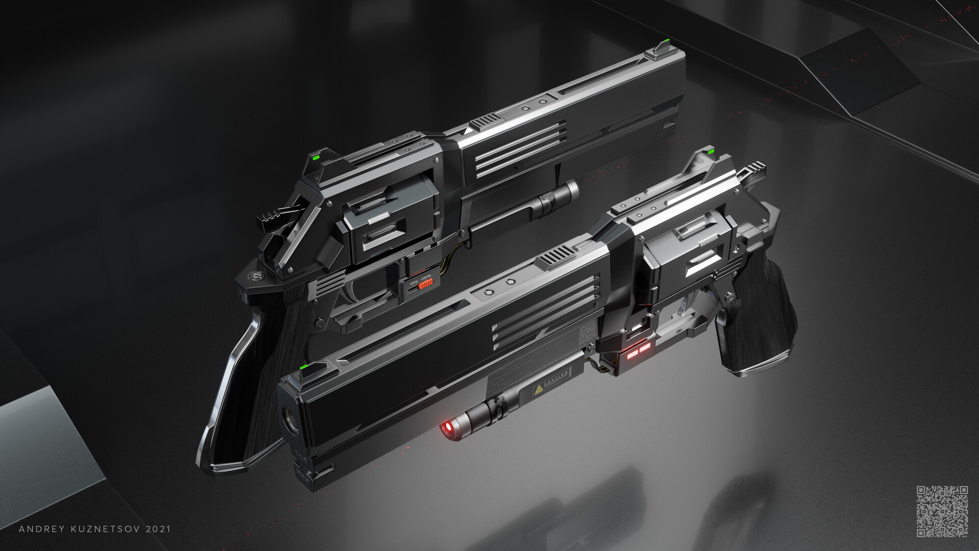 ArtStation - HOUND 0.1 smart revolver concept