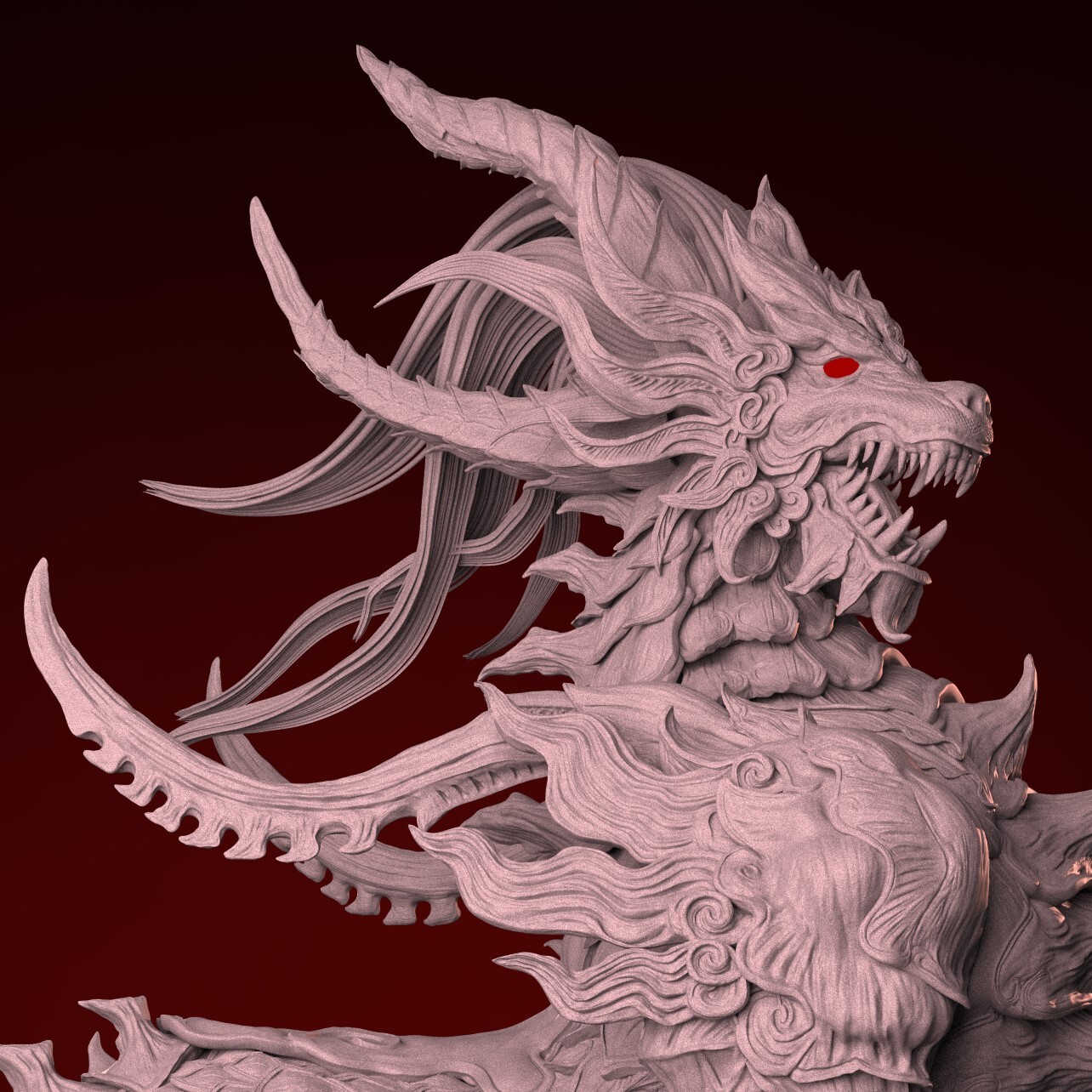 ArtStation - 九天衡-麒麟 Qi Lin