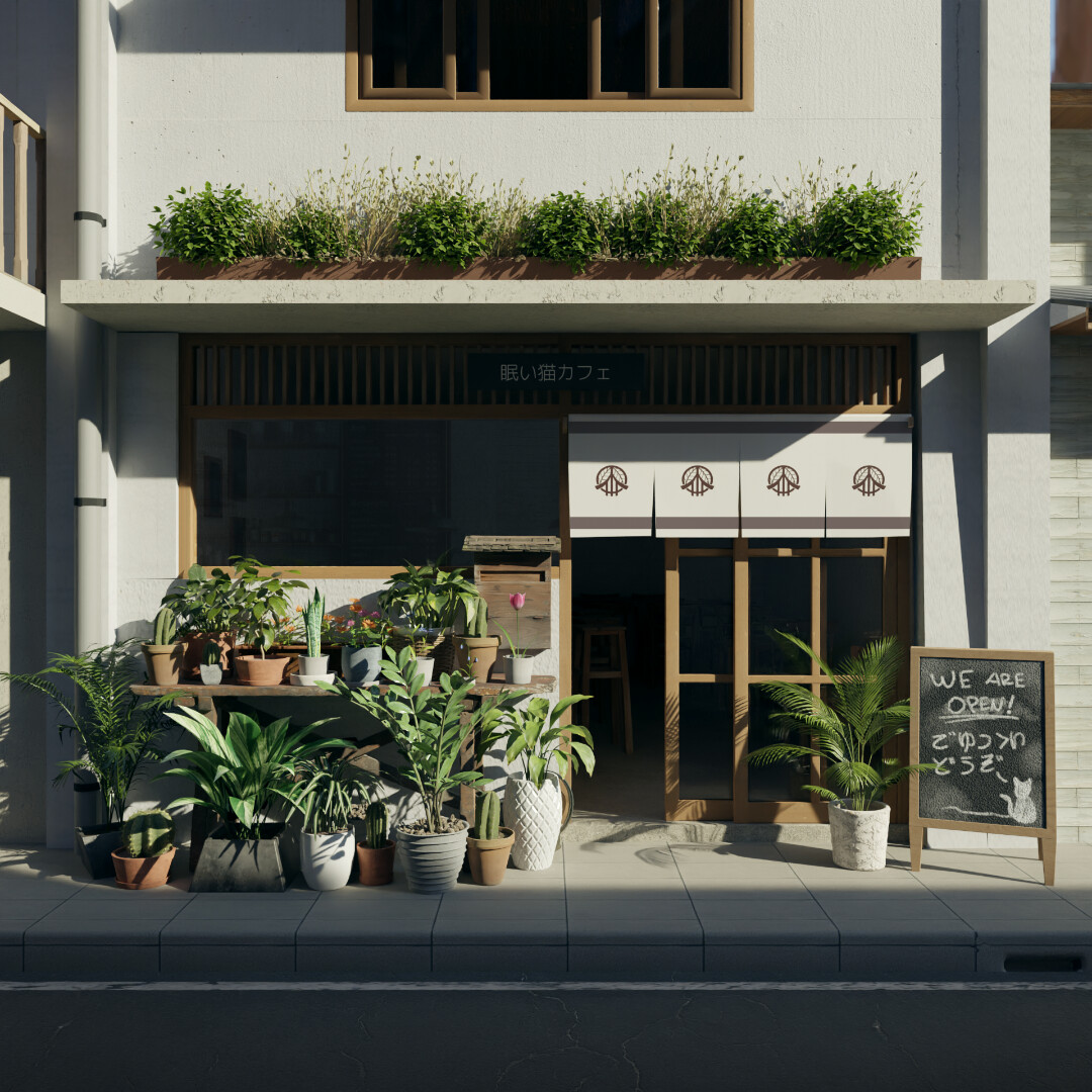 ArtStation - Nemui Neko Cafe