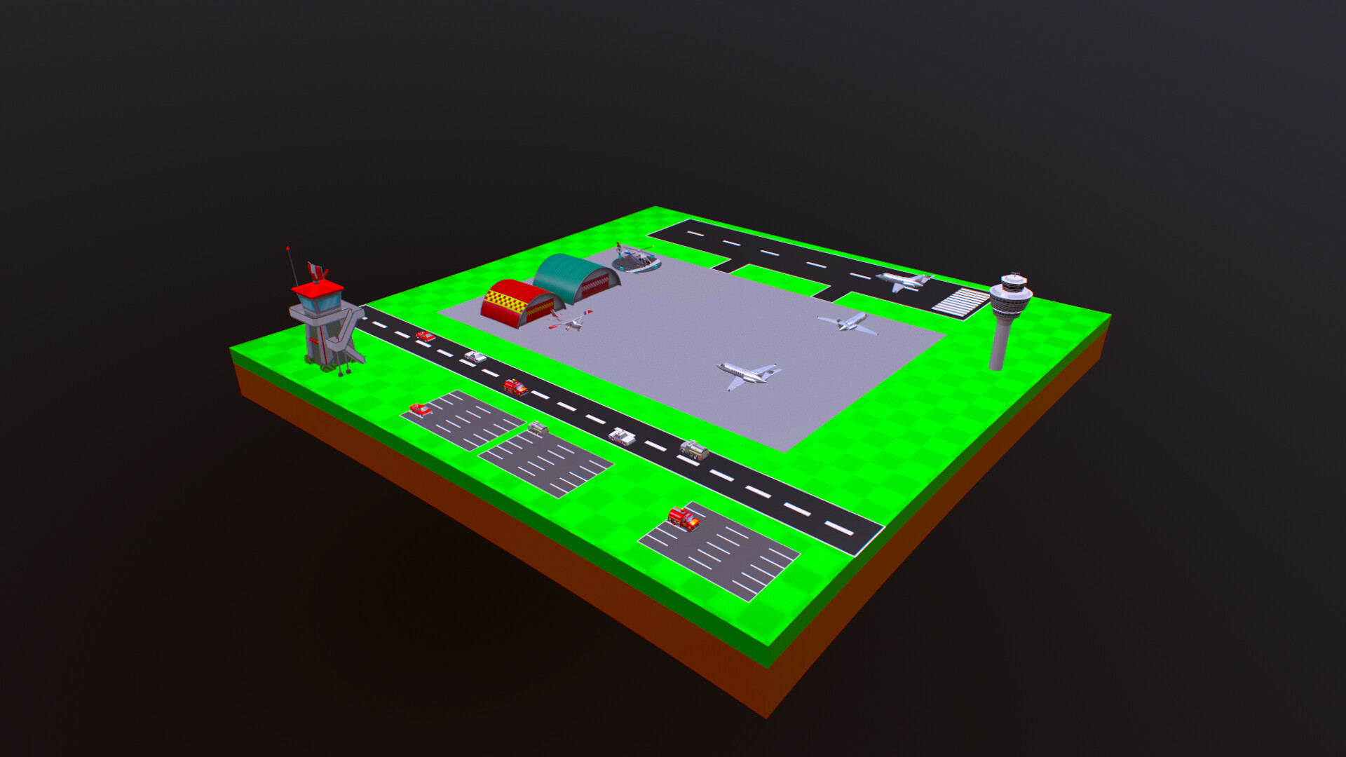 ArtStation - Low Poly Airport