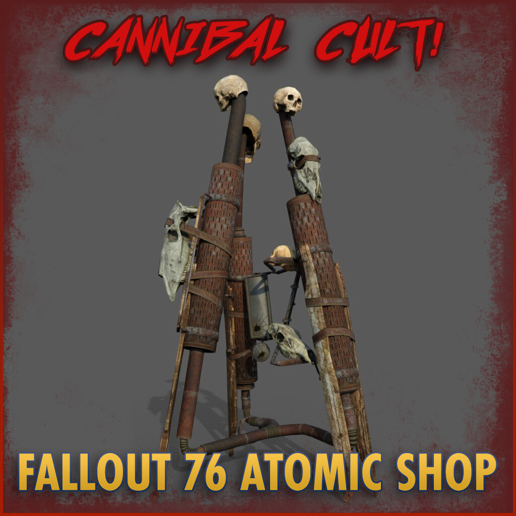 ArtStation - Fallout 76 Mothman Cult bone totems