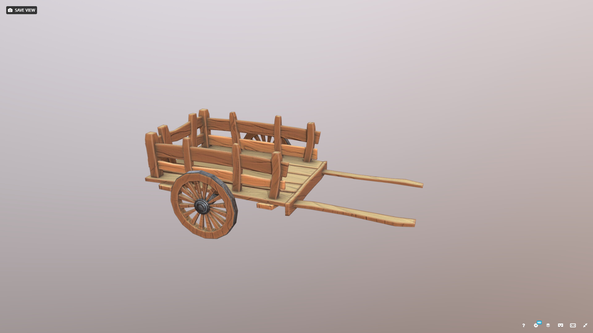 ArtStation - Stylized Wooden Cart