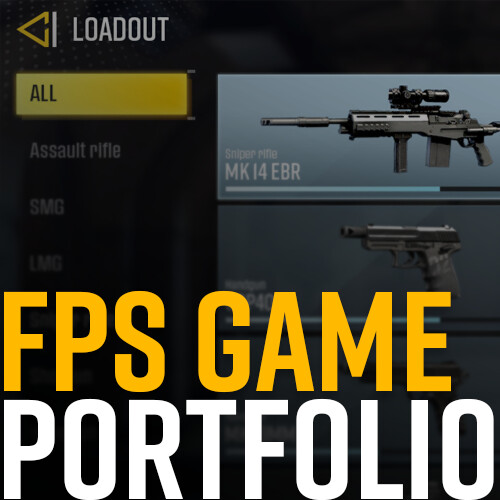 ArtStation - [GUI design] FPS game UI