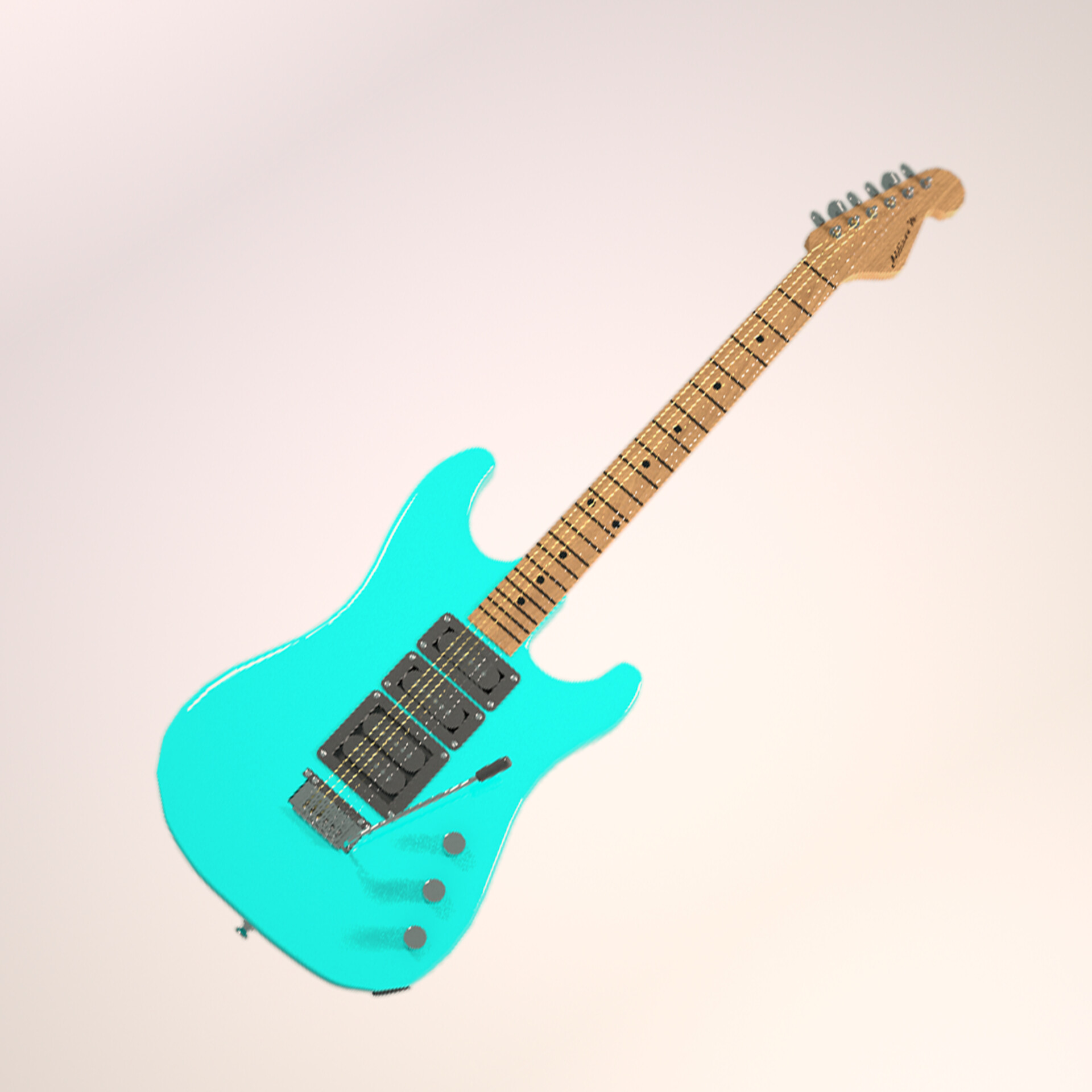 ArtStation - Animated Guitar Exploded view