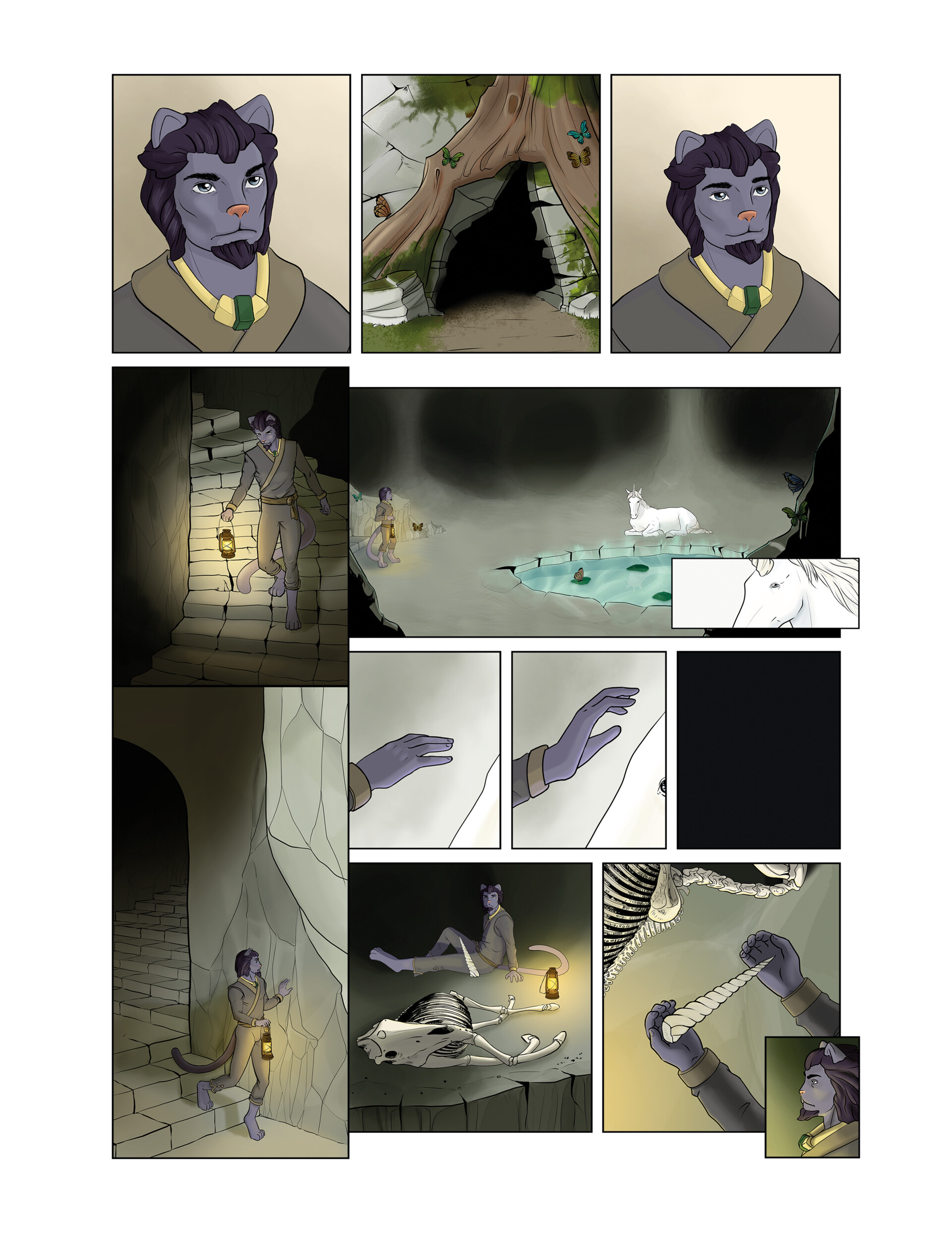 ArtStation - Two-page comic project (D&D themed)