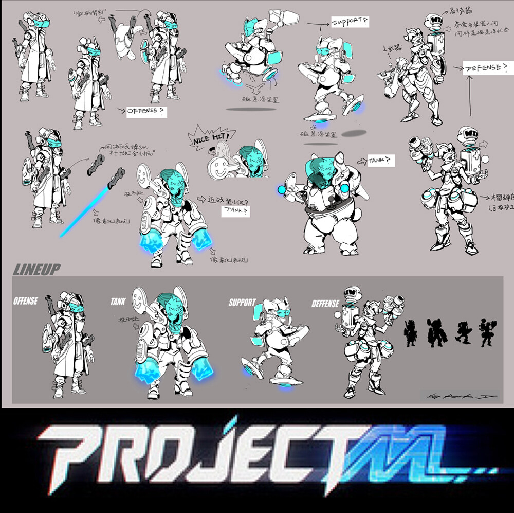 ArtStation - Pre production sketches for a cancelled project