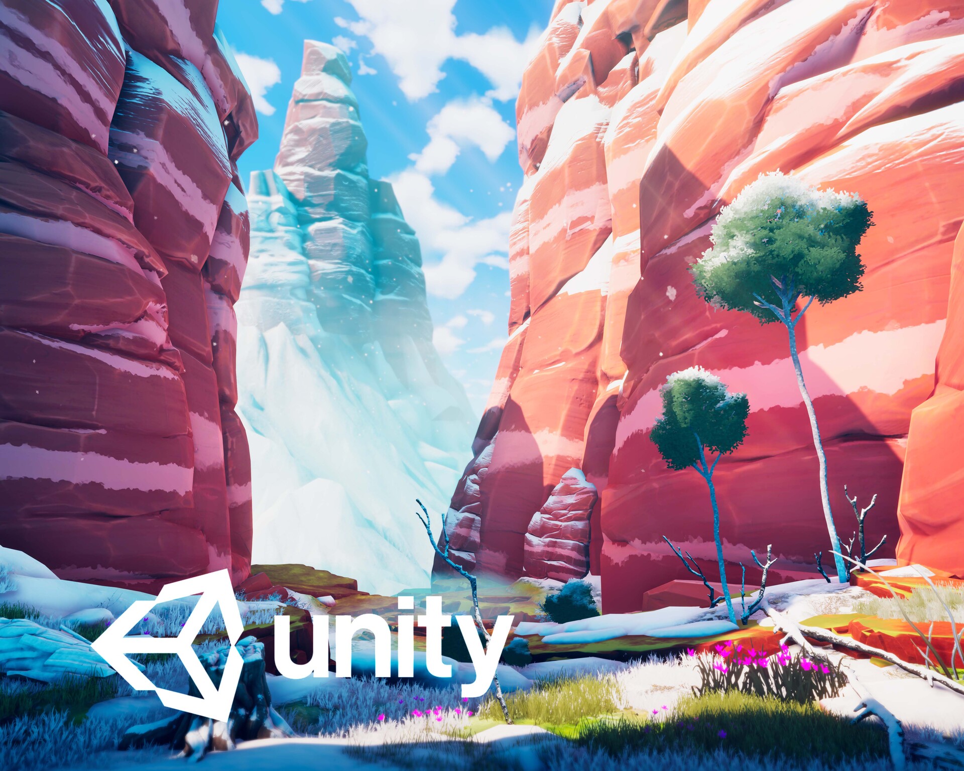 ArtStation - 用unity创建的峡谷雪山场景