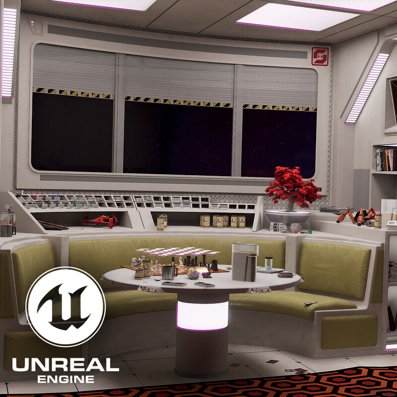 ArtStation - Retro Space Common - fan art (UE4)