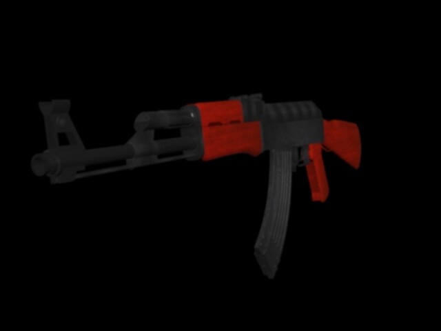 ArtStation - AK47 Gun#3DS MAX