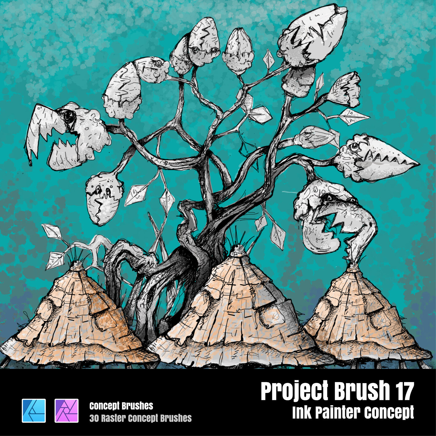 ArtStation - Project Brush 17: Ink Painter Concept