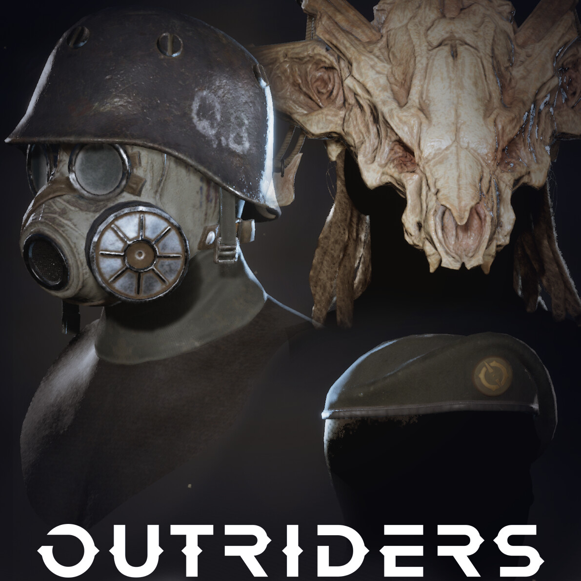 ArtStation - Outriders: One off Legendary Helmets